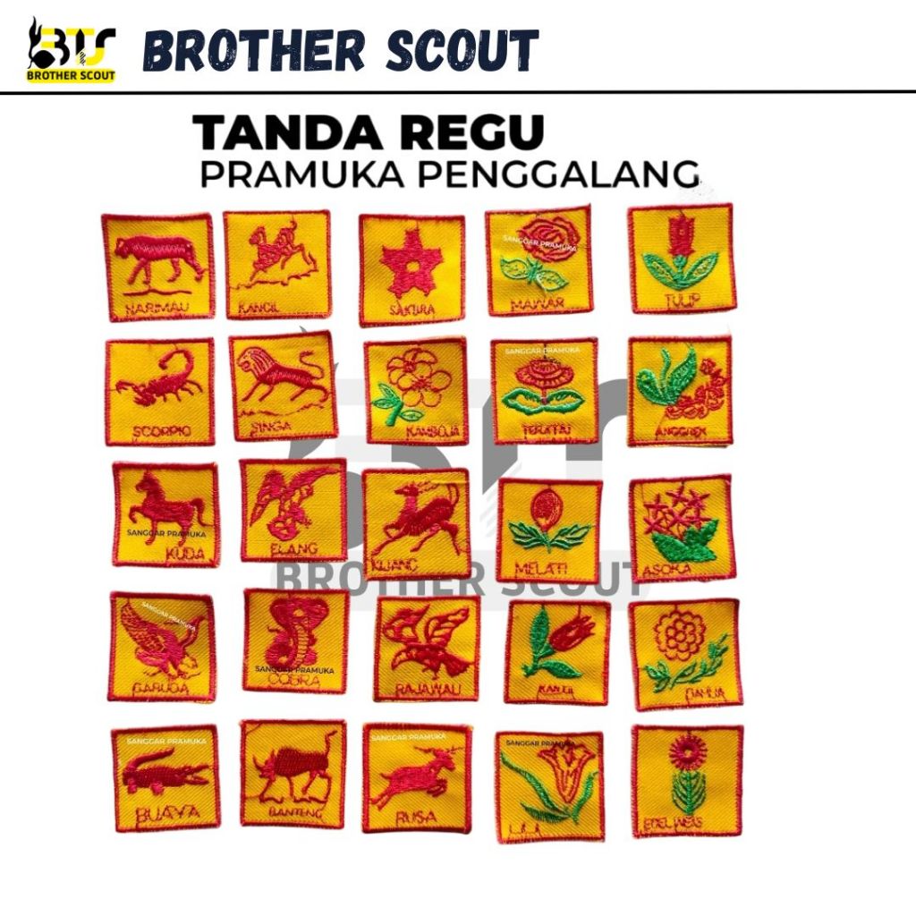 Jual Tanda Regu / Tanda Regu Pramuka / Tanda Regu Pramuka Penggalang ...