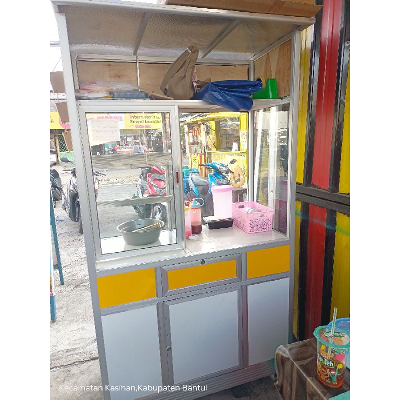 Jual booth gorengan atau fried chicken aluminium | Shopee Indonesia