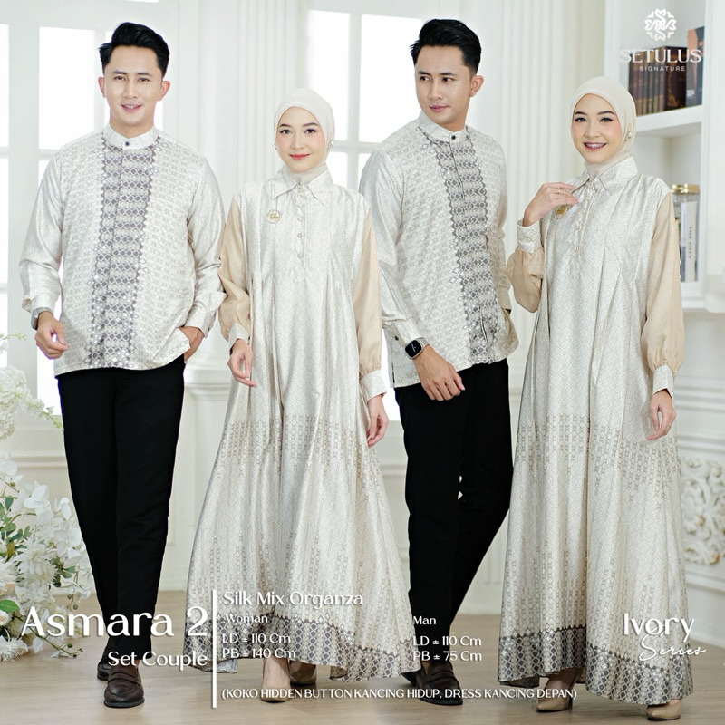 Jual ASMARA COUPLE SET / SETELAN GAMIS KOKO AYAH IBU TULUS COUPLE ...