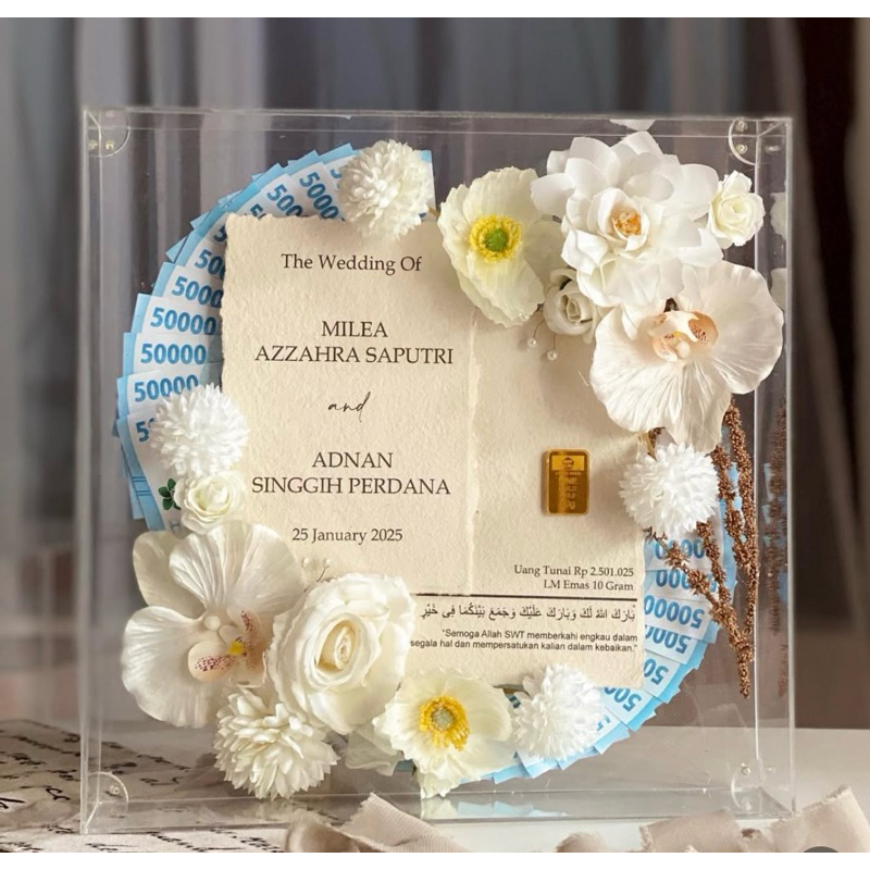 Jual [Mahar Amethys Paper] Mahar Rustic @crisanmahara_id Bingkai mahar ...