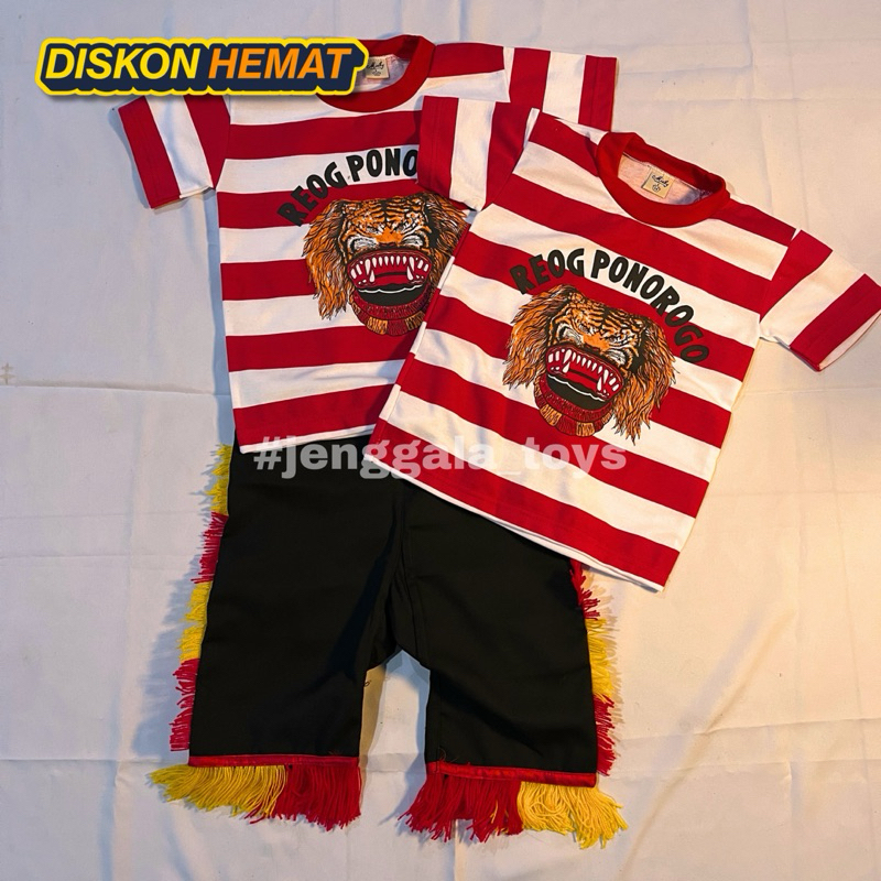 Jual Setelan Baju Reog Ponorogo Anak Nyaman Di Pakai Kualitas Premium ...