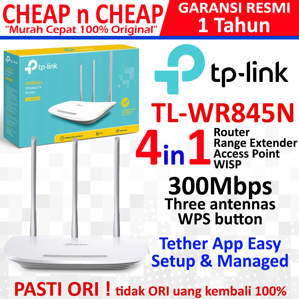 Jual TP-Link TL WR845N - Router N Wifi Range Extender Access Point ...