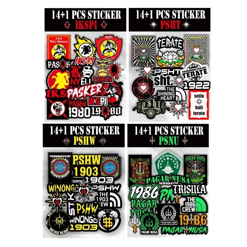 Jual STICKER SILAT INDONESIA PSHT, PSHW ,PAGAR NUSA ,IKSPI , STIKER ...