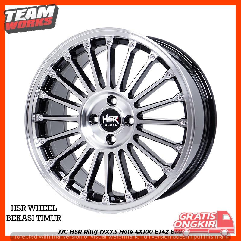 Jual VELG MOBIL RACING JARI JARI BLACK POLIS UNTUK TOYOTA AGYA ALTIS HSR JJC R17 LEBAR75 ...