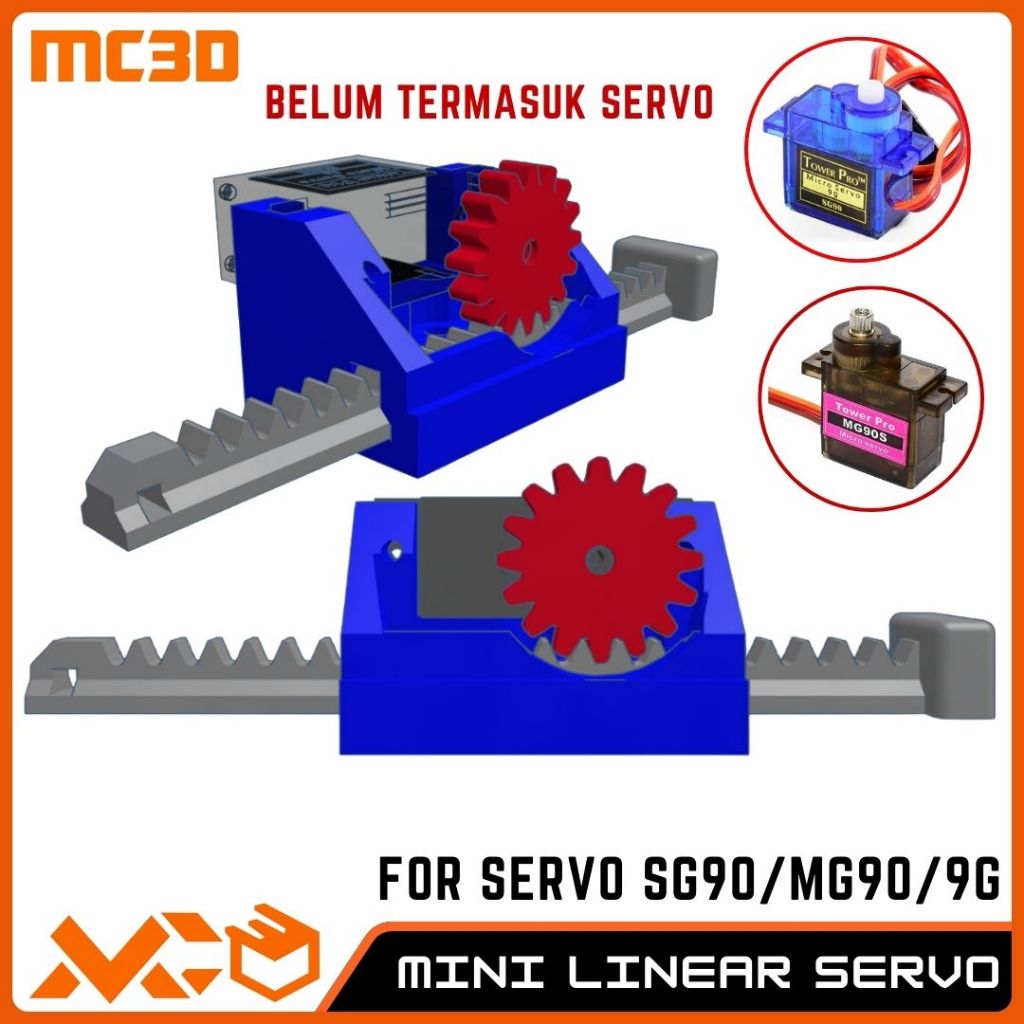 Jual LINEAR SERVO SG90 MG90 ARCTUATOR DOOR LOCK MOTORIZED MOTOR SERVO ...