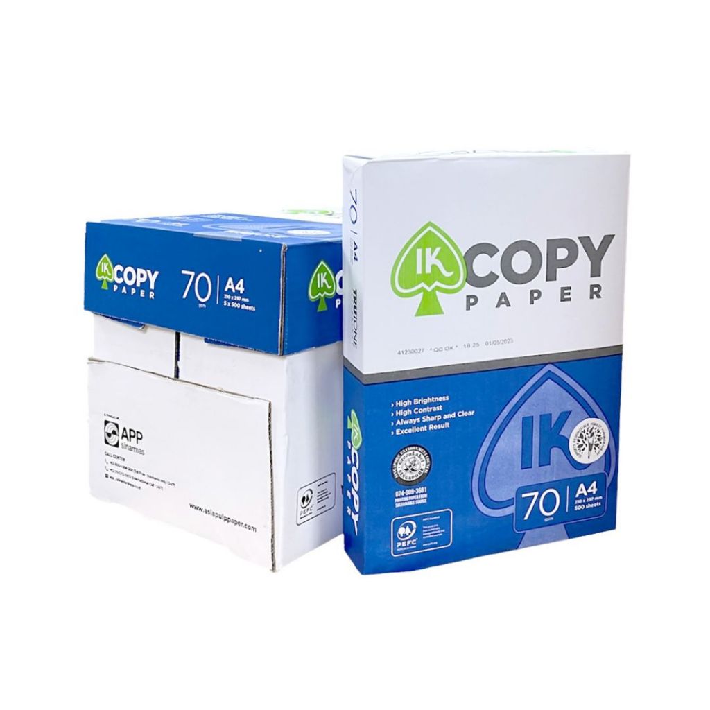 Jual IK Copy Paper Kertas Print Fotocopy A4 70gr/gsm 1 rim 500 Sheet ...