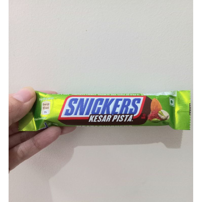 Jual snickers pistacio 20 gr (READY, cokelat pistacio) | Shopee Indonesia