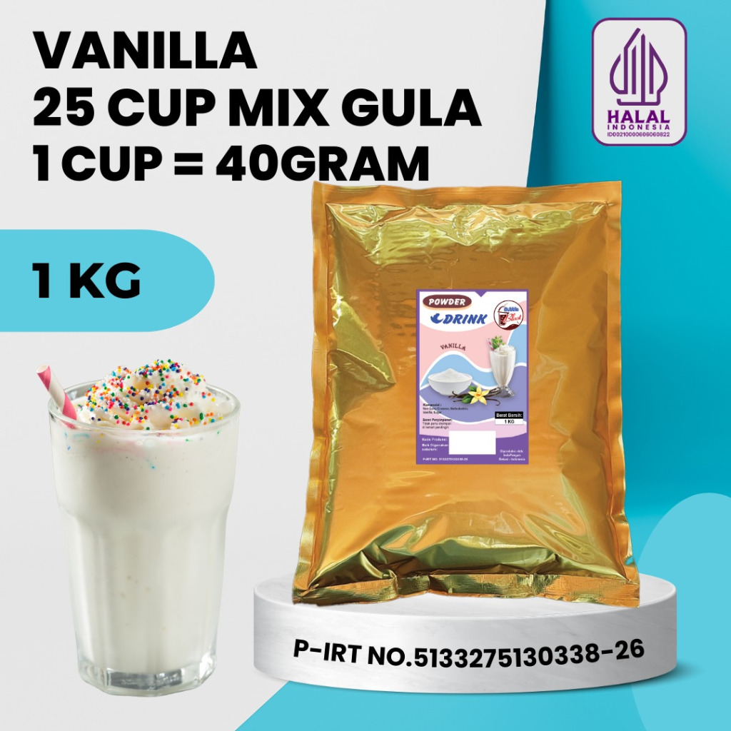 Jual Bubuk VANILLA 1 KG - Powder Drink Vanila / Bubuk Minuman Rasa ...