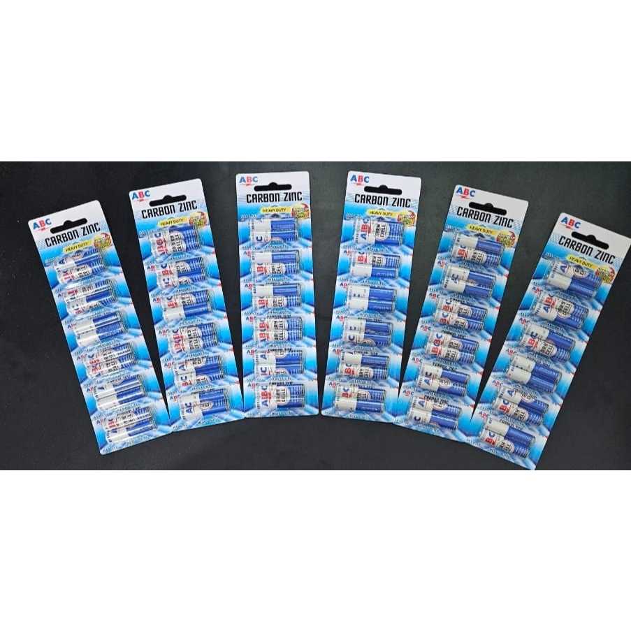 Jual Baterai AAA ABC A3 R3 biru renceng 6 renceng x 12 butir = 72 butir ...