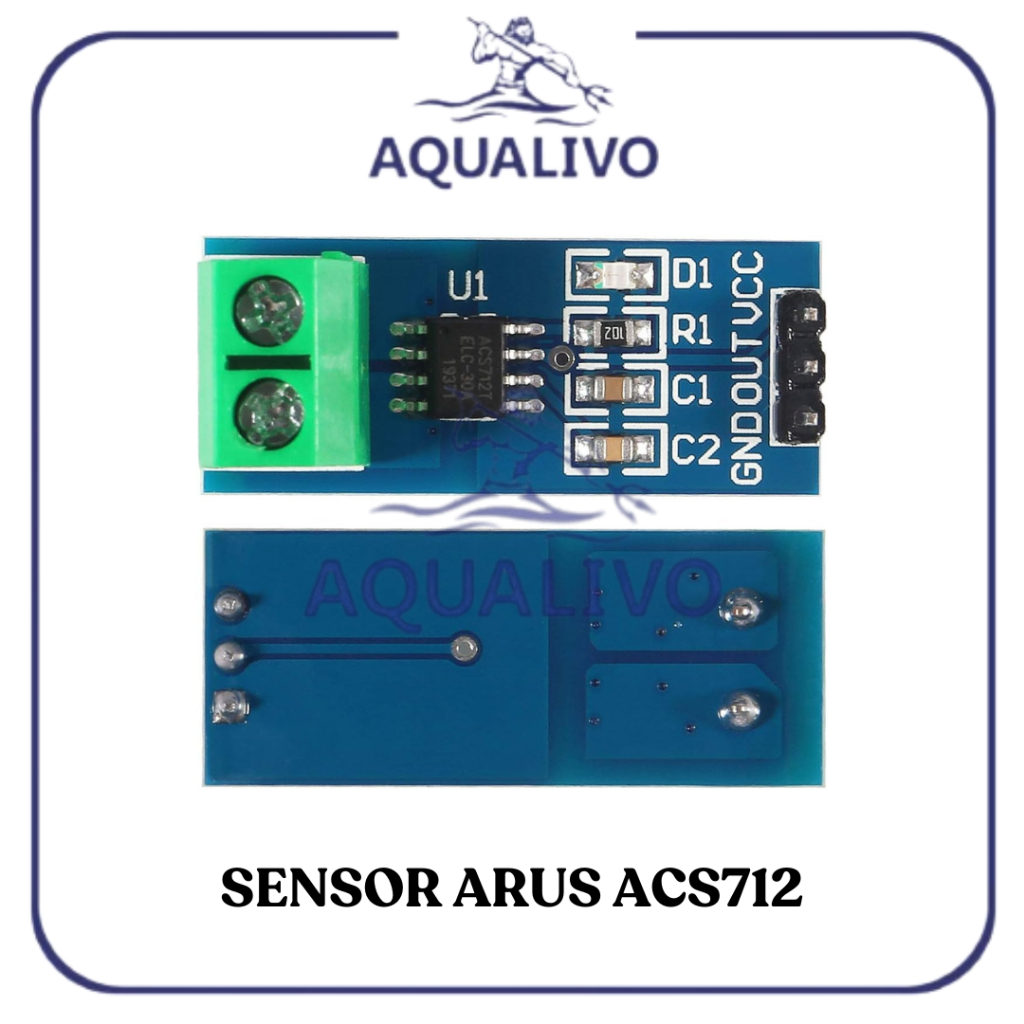 Jual Modul Sensor Arus AC-DC ACS712 30A Module Current Range Hall ACS ...