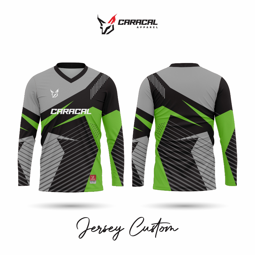 Jual JERSEY FULL PRINTING / JERSEY CUSTOM / LENGAN PANJANG / BAHAN ...