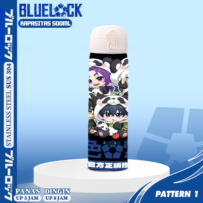 Jual Custom Tumbler Edisi Blue Lock Thermos Tahan Panas dan Dingin 450 ...