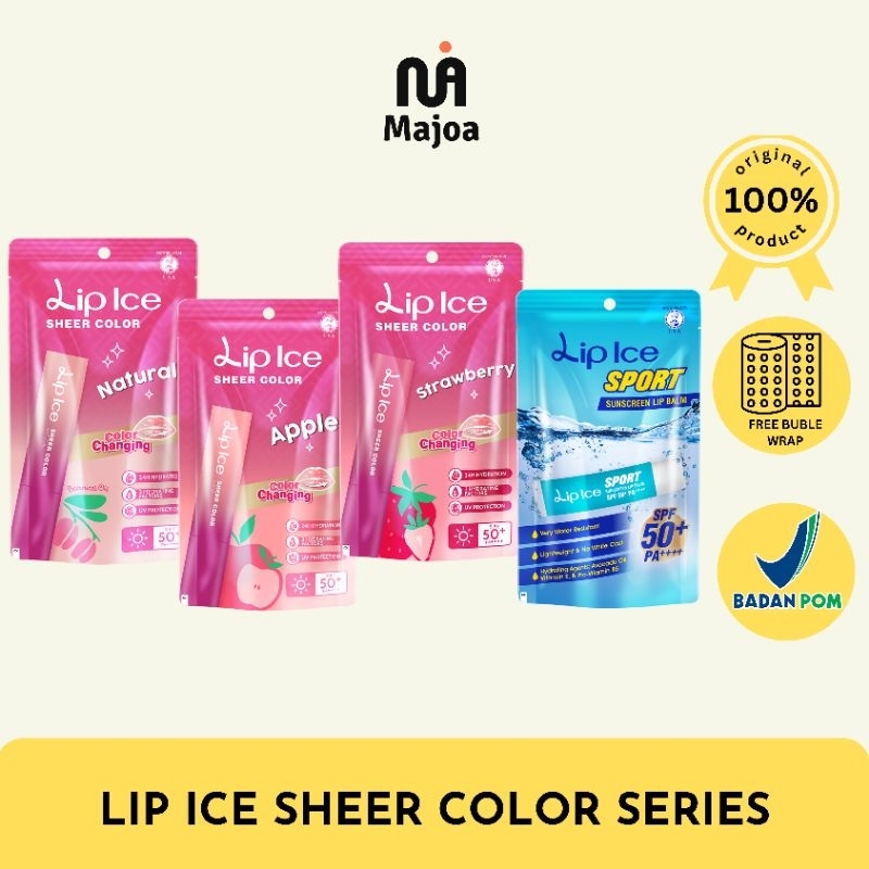 Jual Lip Ice Sheer Color Series | Lip Ice Pelembab Bibir SPF 50+ | Lip ...