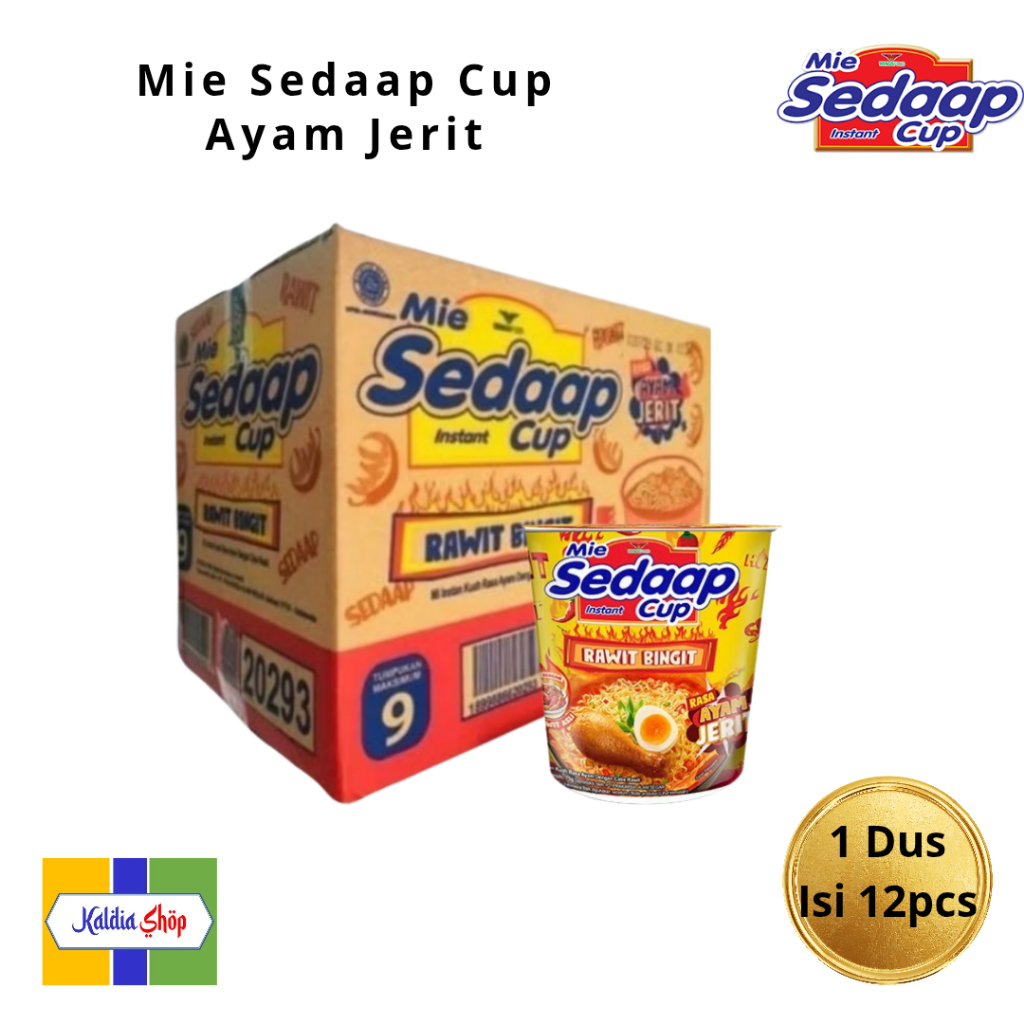 Jual Mie Sedaap Cup Rawit Bingit Rasa Ayam Jerit 75gr x 12 | Shopee ...
