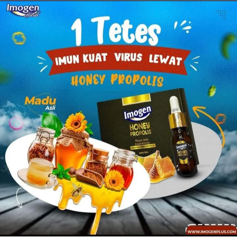 Jual Imogen honey propolis isi 3 botol exp 2026 asli original | Shopee ...