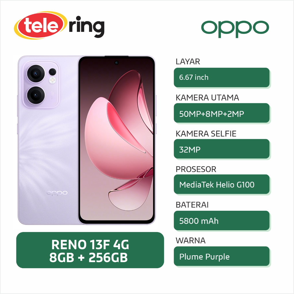 Jual HP OPPO RENO 13F 4G 8/256GB | Shopee Indonesia