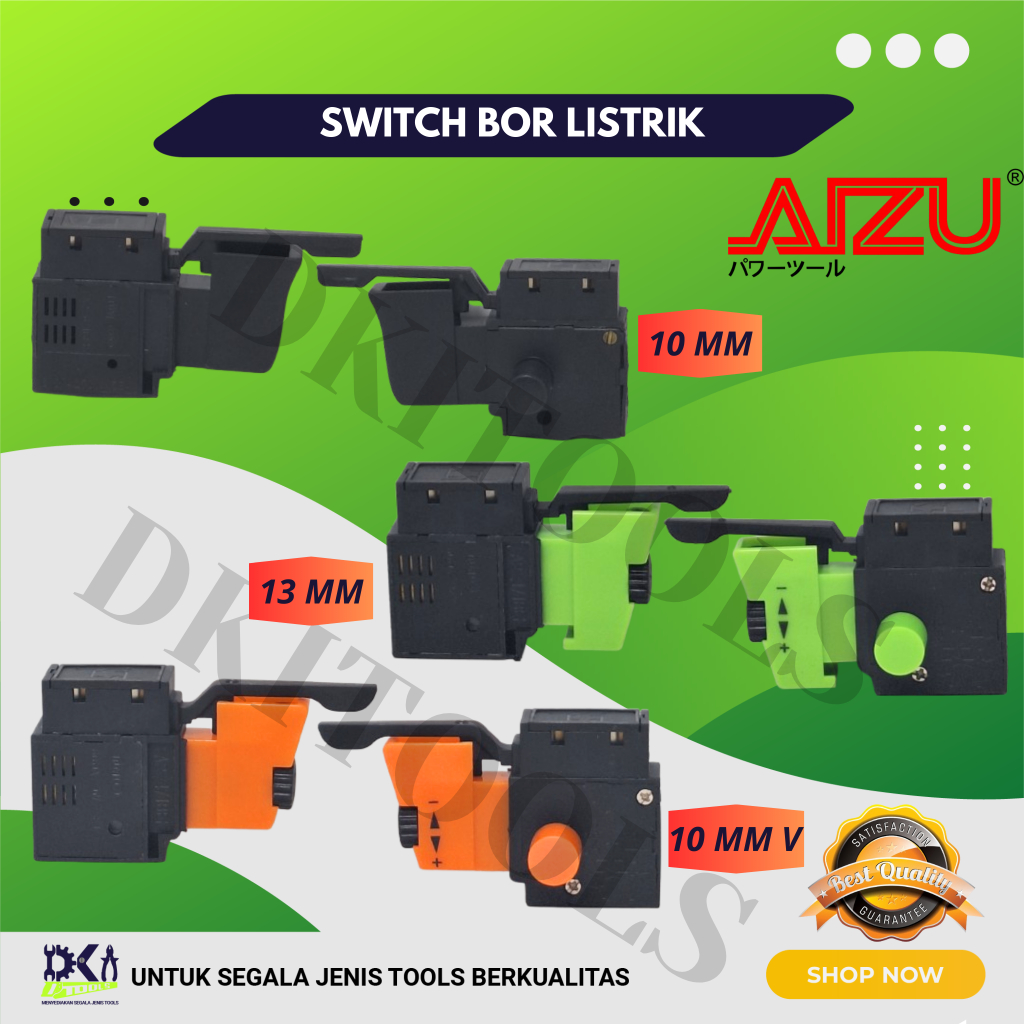 Jual AIZU Switch Saklar Mesin Bor Listrik 10mm Variable Speed 13mm On Off | Shopee Indonesia