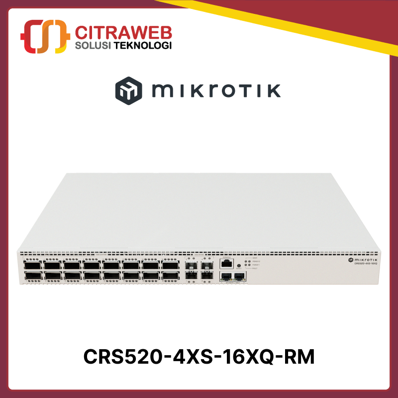 Jual Mikrotik CRS520-4XS-16XQ-RM Cloud Router Switch CRS 520 4XS 16XQ ...