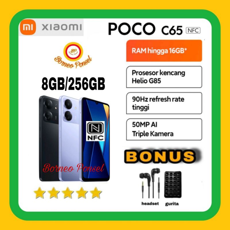 Jual Xiaomi Poco C65 NFC 8GB/256GB Garansi Resmi | Shopee Indonesia