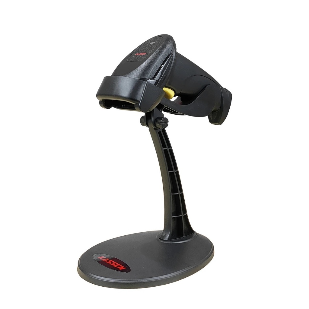 Jual Kassen KS 601 Scanner Barcode 1D Scan Garis Batang Plus Stand USB ...