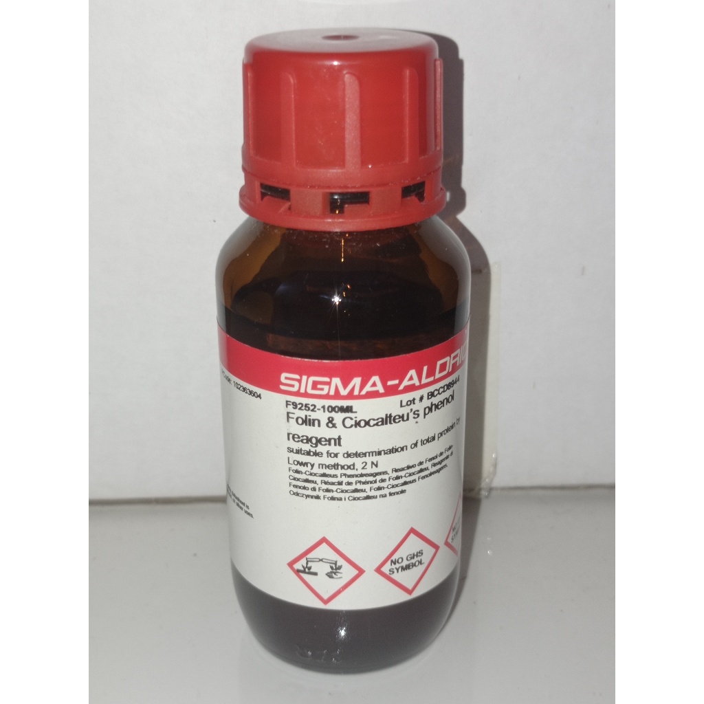 Jual Folin & Ciocalteu's phenol reagent - Sigma Aldrich (100 ML ...