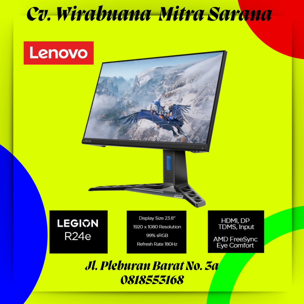 Jual Lenovo Legion R24e 23.8" IPS 180Hz | Shopee Indonesia