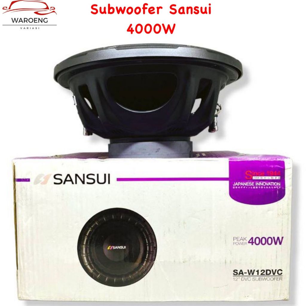 Jual Subwoofer Sansui SA-W12DVC Subwoofer Double Magnet 4000W 12 Inch ...