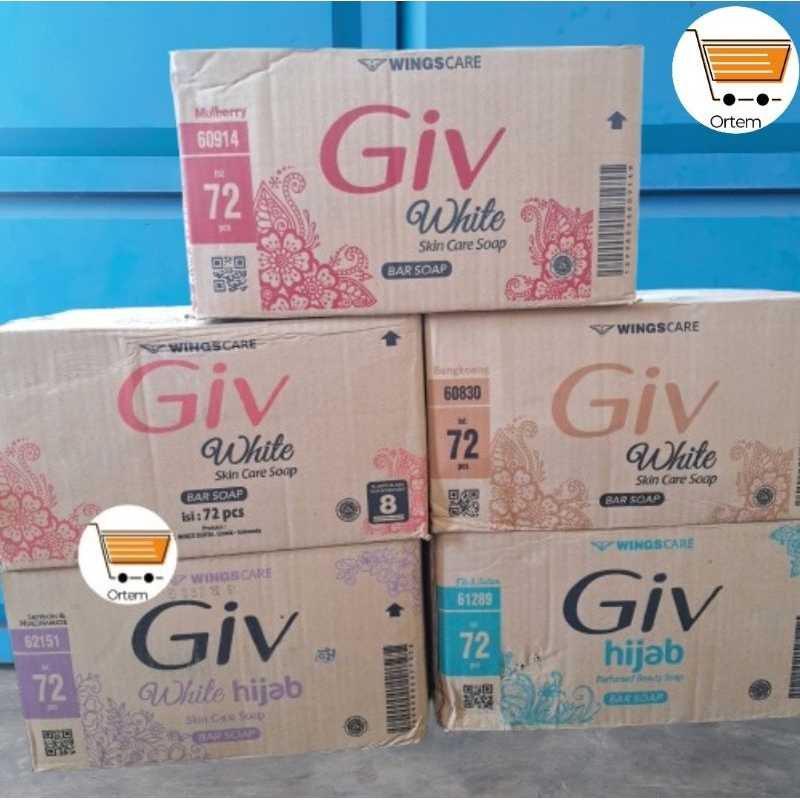 Jual GIV SABUN MANDI BATANG 72 GRAM | 1 DUS | HIJAB BIRU | HIJAB HIJAU ...
