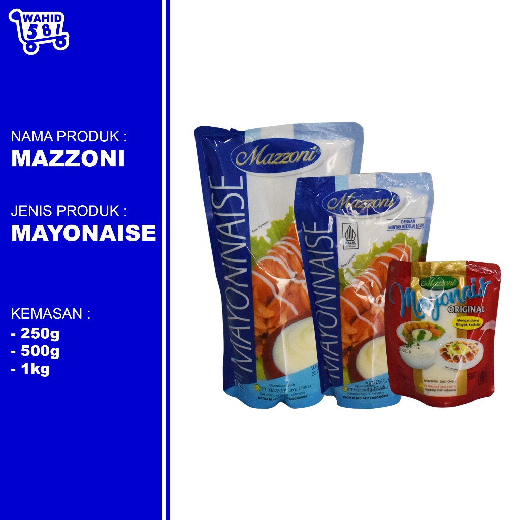 Jual Mazzoni Mayonaise / 1kg / 500g / 250g | Shopee Indonesia