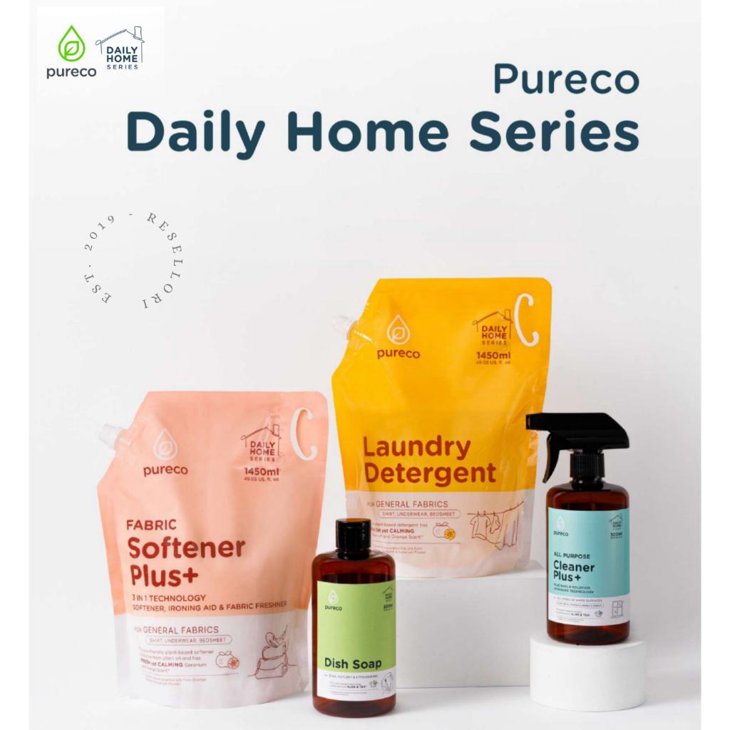 Jual Pureco Daily Home Series : Laundry Detergent / Fabric Softener / Dish Soap / All Purpose ...