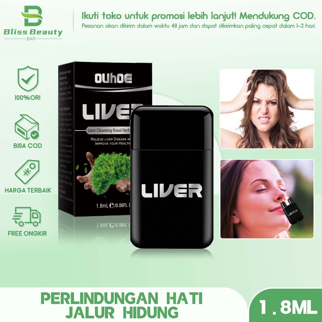 Jual OUHOE Inhaler Hidung Liver Nasal Herbal Inhaler Meredakan Hidung ...