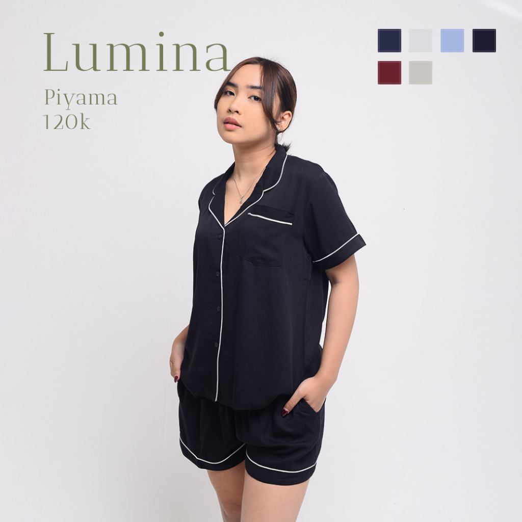 Jual Lumina Piyama ^^ One Set Baju Celana Pendek Rayon Varian Warna Setelan Wanita Baju Tidur ...