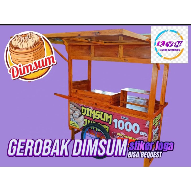Jual GEROBAK DIMSUM DAN LOGO NAMA | Shopee Indonesia