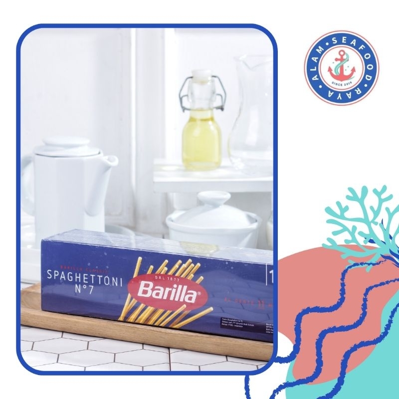 Jual Barilla Spaghettoni no 7 pasta 1 kg HALAL | Shopee Indonesia