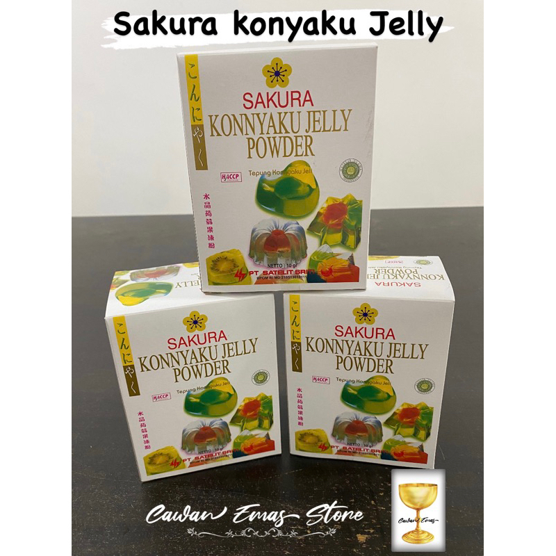 Jual agar agar sakura jelly powder / sakura konyaku jelly powder | Shopee Indonesia