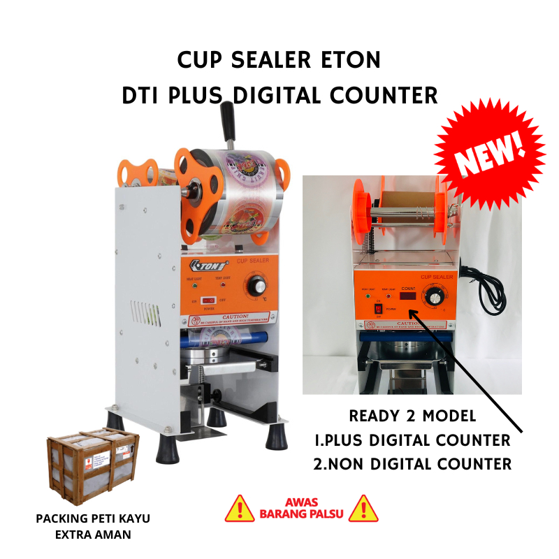 Jual CUP SEALER ETON DT1 PLUS DIGITAL COUNTER | Shopee Indonesia