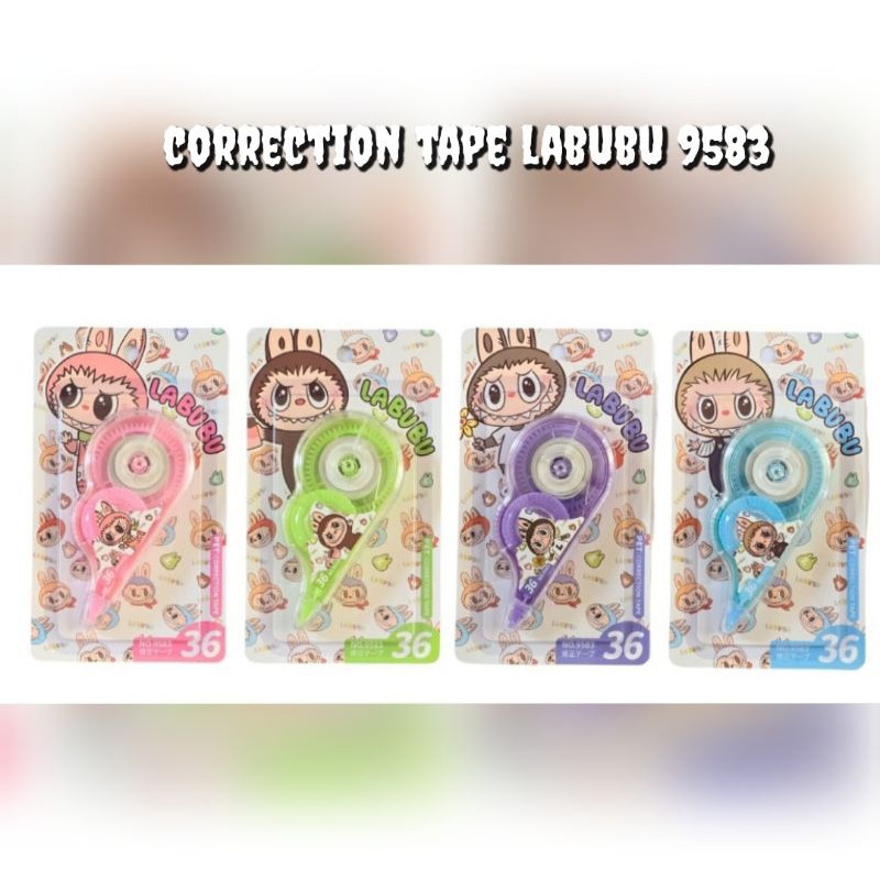 Jual Correction tape tipe x roll 9583 "Labubu" | Shopee Indonesia