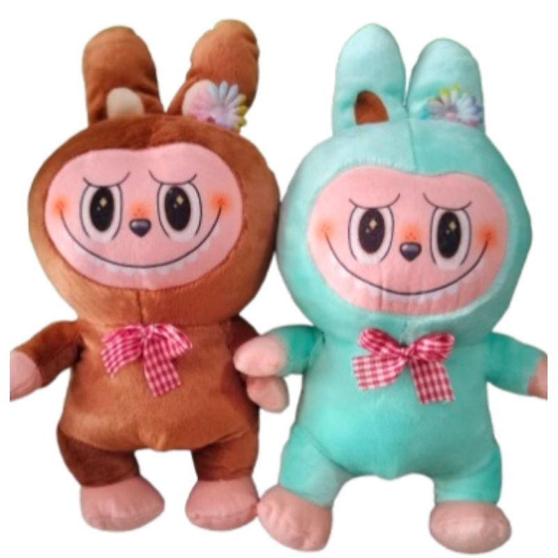 Jual Boneka labubu the monster exiting macaron size L ukuran 40cm ...