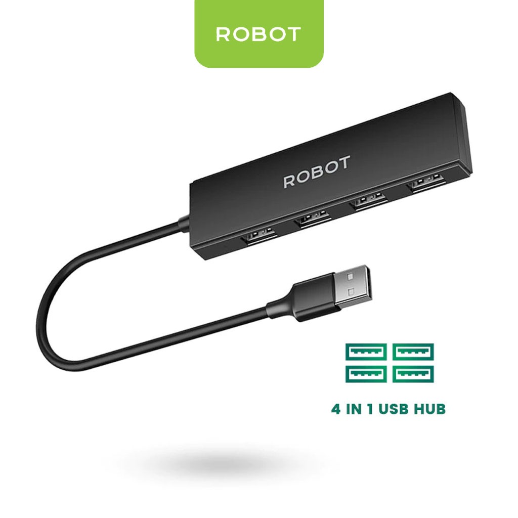 Jual ROBOT H130-80 4 Ports USB HUB Portable Multi Function Original ...