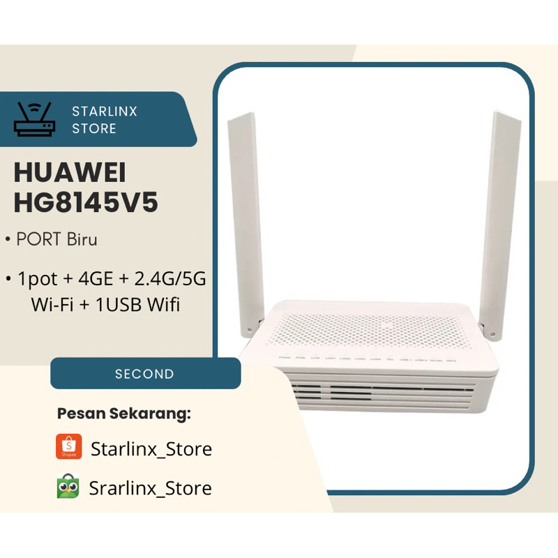 Jual Modem | Router Huawei HG8145V5 Dualband Port Biru Bisa Epon Gpon | Shopee Indonesia