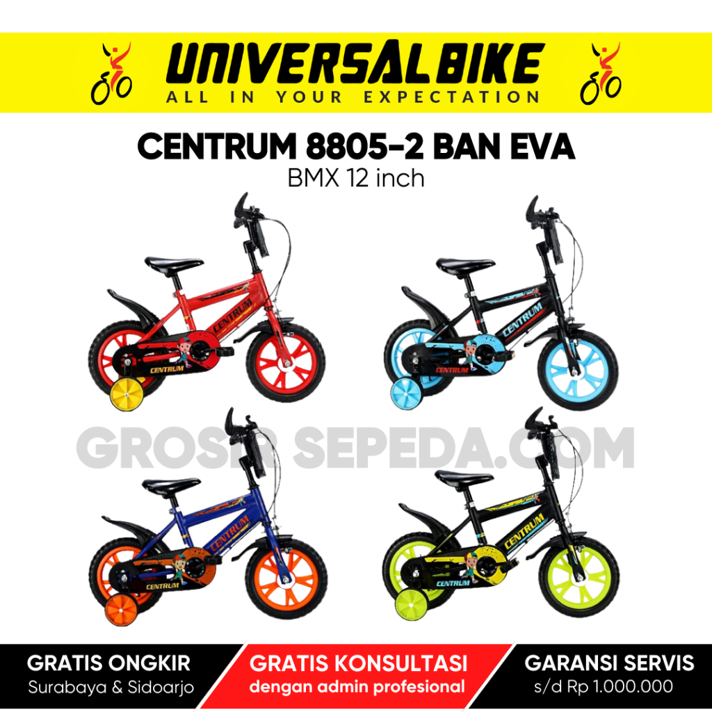 Jual Sepeda Anak-anak Untuk umur 3-4 Tahun Ban Eva Termurah Centrum ...
