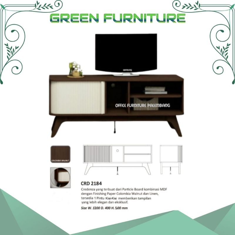 Jual meja tv graver CRD 2184 rak rv credenza meja tv minimalis | Shopee ...
