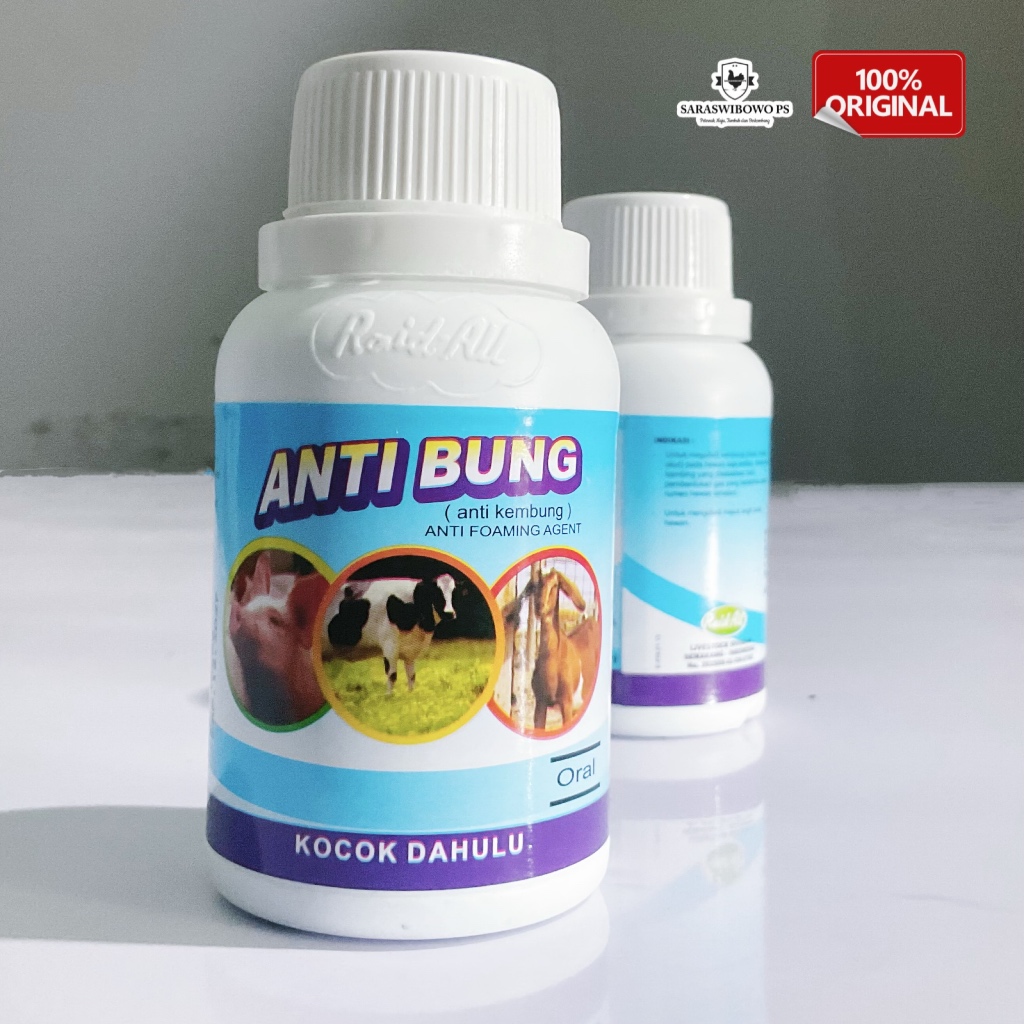 Jual ANTI BUNG obat kembung ruminansia (kambing, kerbau, domba, sapi ...