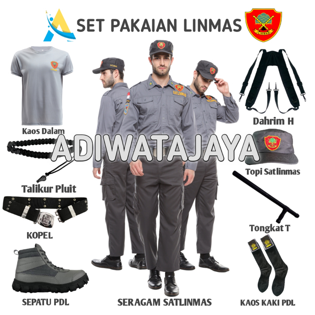 Jual SERAGAM LINMAS TERBARU 2025 BAJU HANSIP BAJU LINMAS TERBARU ...