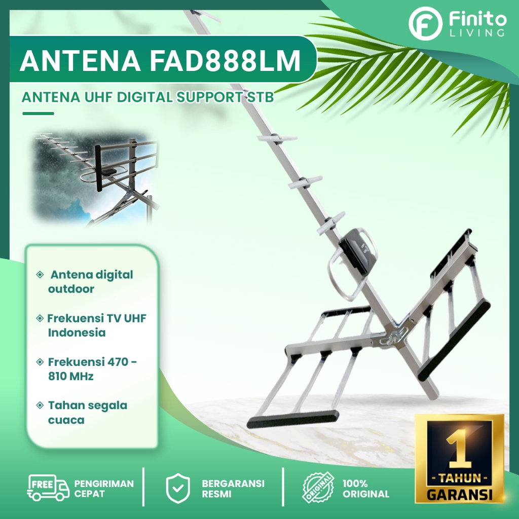 Jual Antena Outdoor Analog UHF Digitals Support STB Tv Anti Karat ...