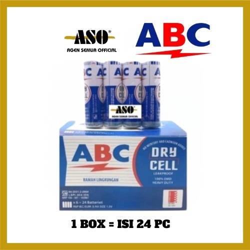 Jual BATERAI ABC AA ZINC R6 Biru BOX ( ISI 24 ) PROMO !!! | Shopee ...