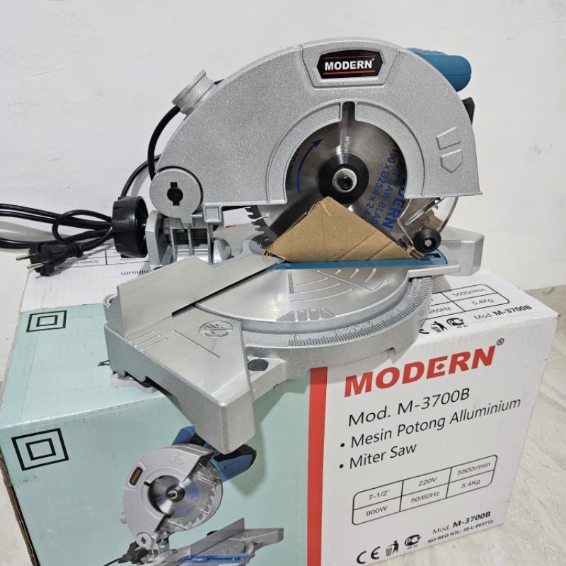 Jual Mesin Potong Aluminium MODERN M-3700B Miter Saw 7" Putra Inti | Shopee Indonesia