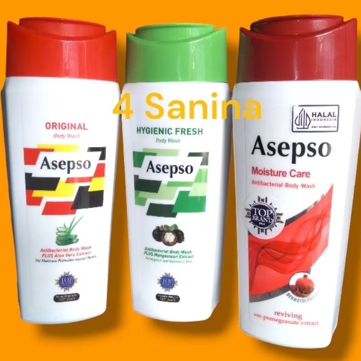 Jual ASEPSO BODY WASH 250 ML BOTOL / ASEPSO ANTI BACTERIAL BODY WASH | Shopee Indonesia