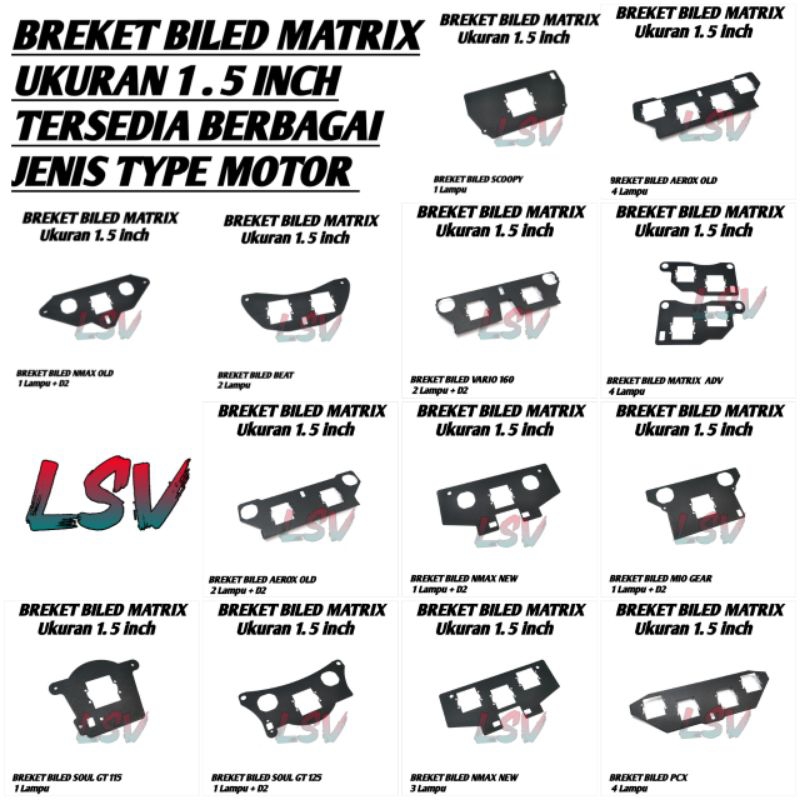 Jual Bracket Biled 1.5 Inch Matrix Breket Breaket Biled Matrix 1.5 Inch ...