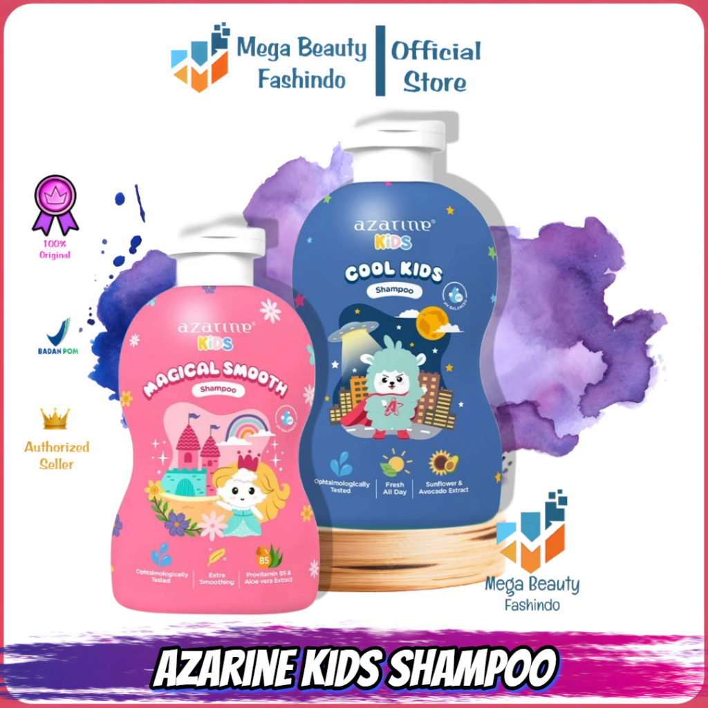 Jual Azarine Kids Shampoo Series | Magical Smooth | Kids Cool 300ml ...